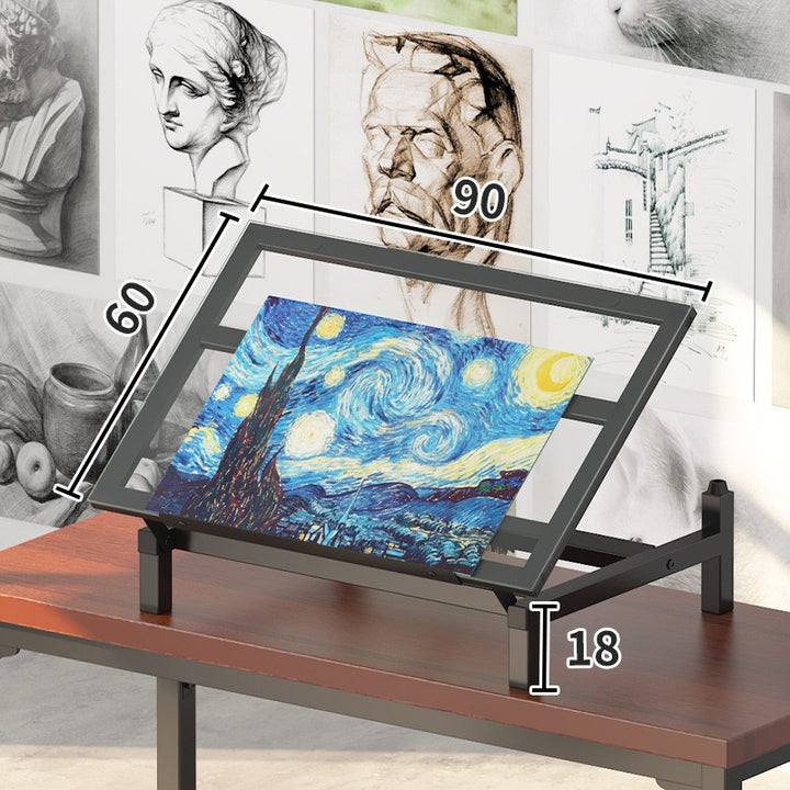 ANGELO Meja Lukis Kaca Arsitek Drawing Adjustable Desk Drafting Table ...