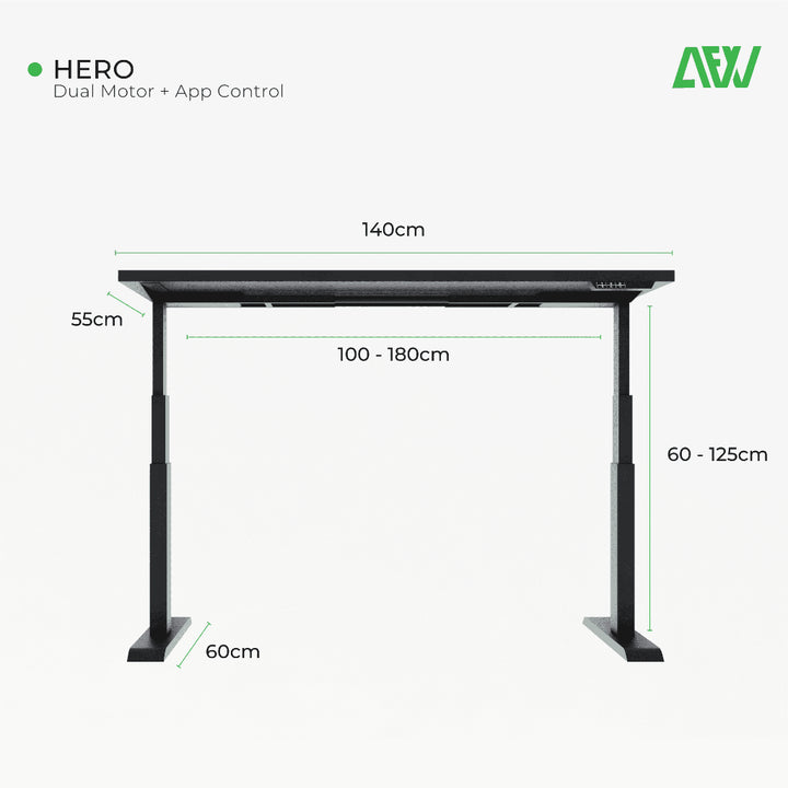 Meja Adjustable Nyaman, Standing Desk Awet dan Berkualitas – All For Work